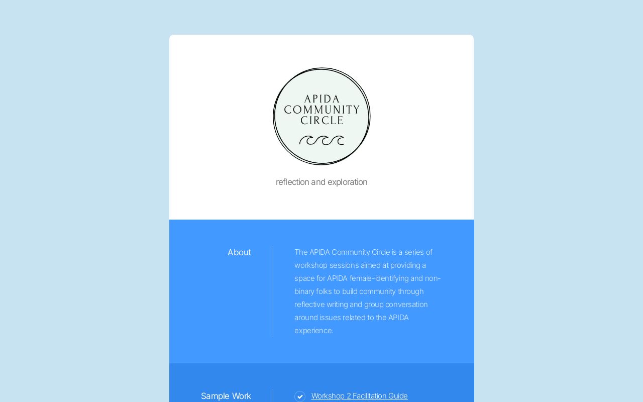 APIDA Community Circle